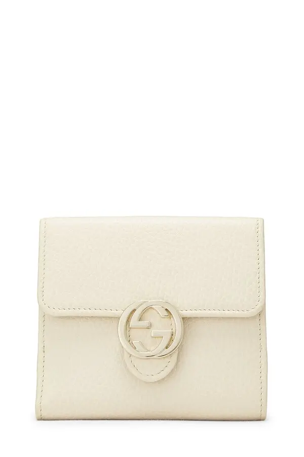 Gucci Grained Leather French Flap Wallet