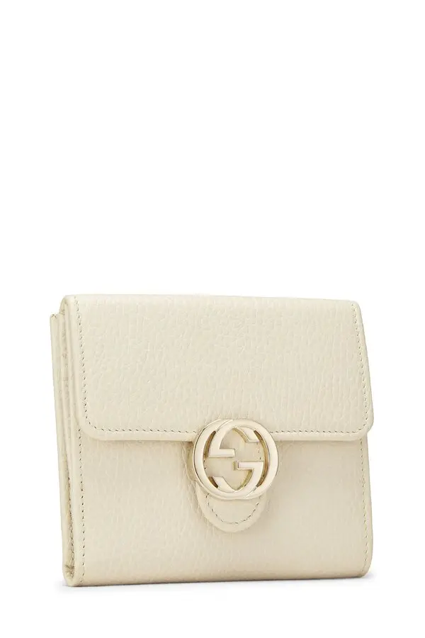Gucci Grained Leather French Flap Wallet