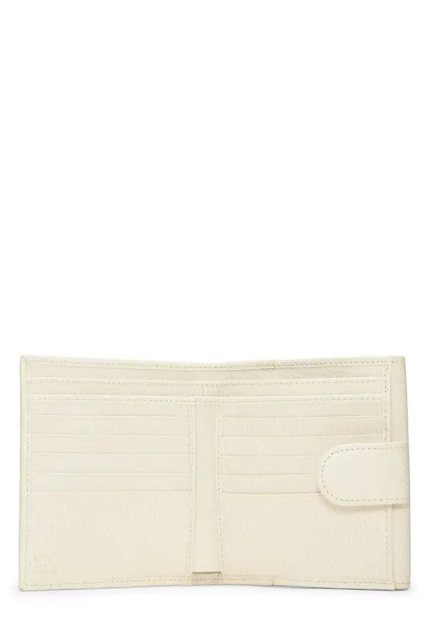 Gucci Grained Leather French Flap Wallet