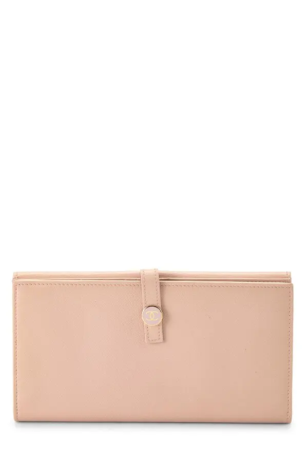 Chanel Calfskin Long Wallet - Pink
