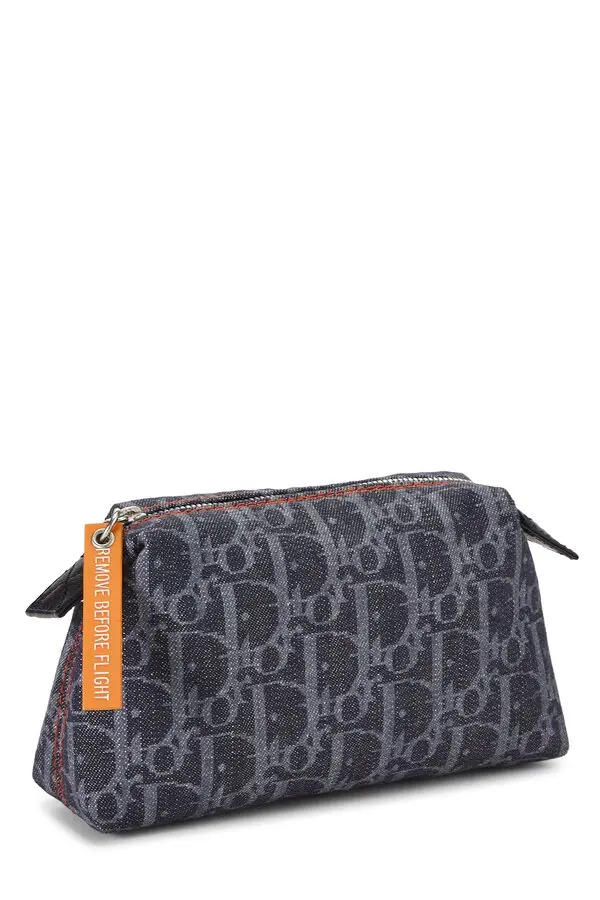 Dior Trotter Denim Flight Pouch - Blue