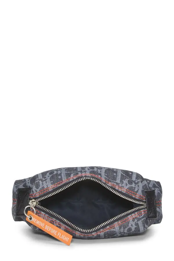 Dior Trotter Denim Flight Pouch - Navy