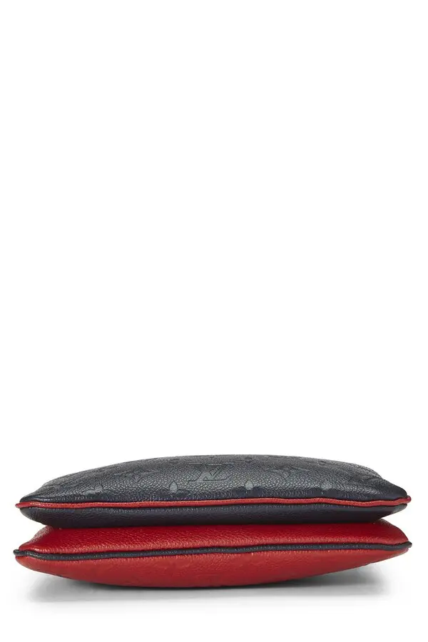 LOUIS VUITTON Color Empreinte Double Zip Pochette