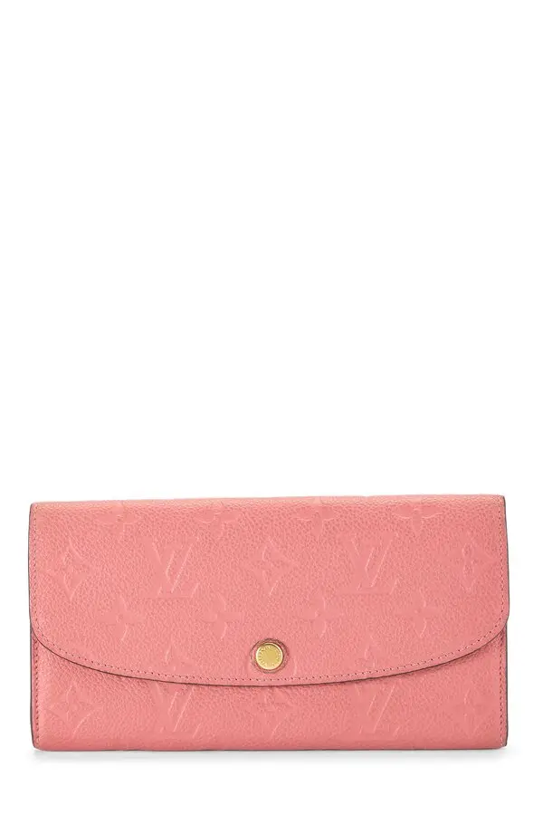 LOUIS VUITTON Monogram Empreinte Emilie Wallet - Pink