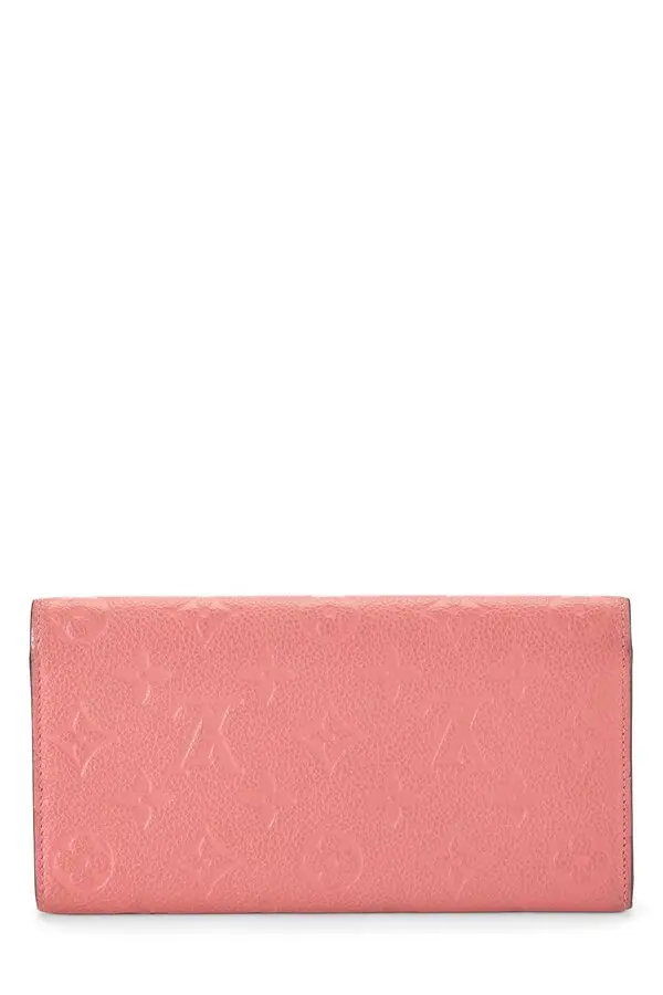 LOUIS VUITTON Monogram Empreinte Emilie Wallet - Pink