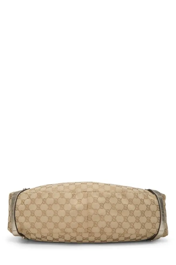 Gucci Original Gg Canvas Abbey Tote - Gold