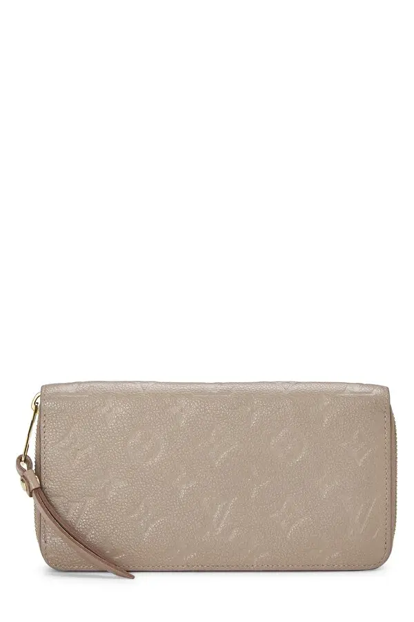 LOUIS VUITTON Monogram Empreinte Zippy Continental Wallet - Grey