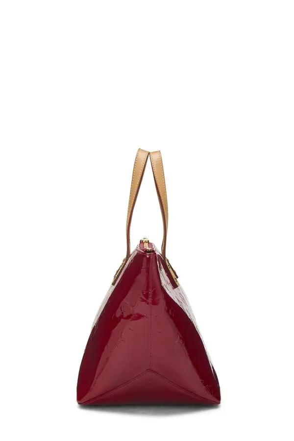 LOUIS VUITTON Monogram Vernis Bellevue Tote - Red