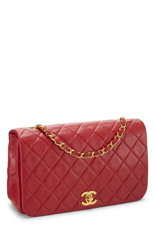 Chanel Quilted Lambskin Full Flap Small Bag - Black
