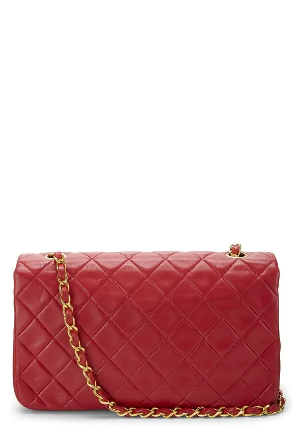 Chanel Quilted Lambskin Full Flap Small Bag - Black