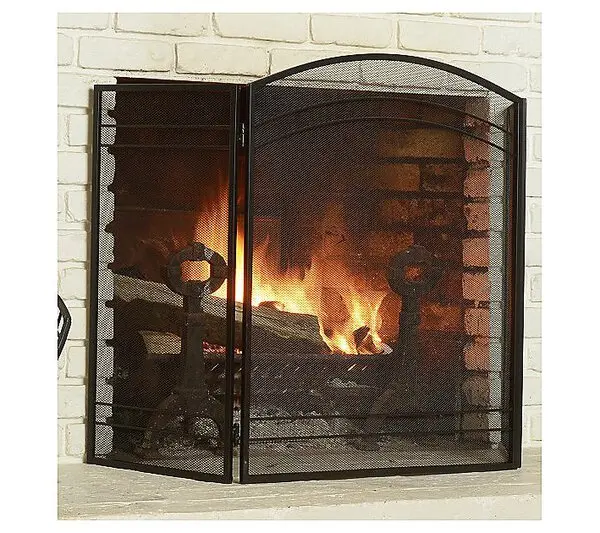 SHELTERLOGIC Black Fireplace Classic Screen