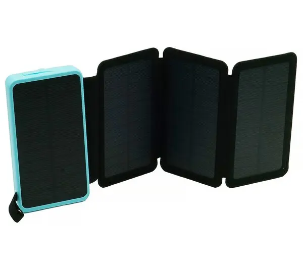 LIMITLESS 20,000mah Foldable Solar Panel Power Bankw/led Light