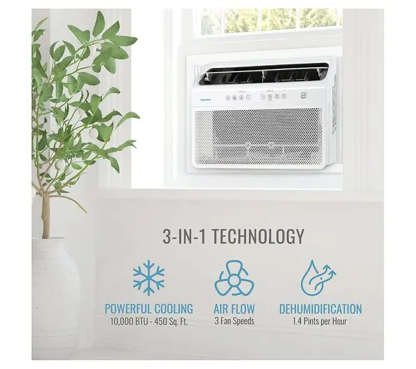 KEYSTONE 10,000 Btu Window Mounted Inverter Air Conditioner