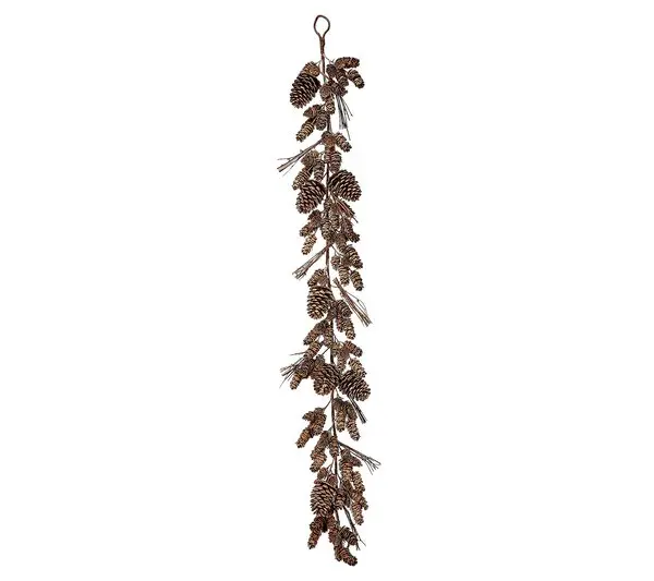 VALERIE PARR HILL 48' Mix Cone Twig Garland Valerie - One-color