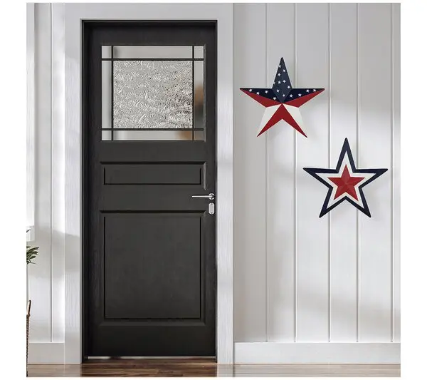 NORTHLIGHT 15' American Star Metal Wall Decorat On - One-color