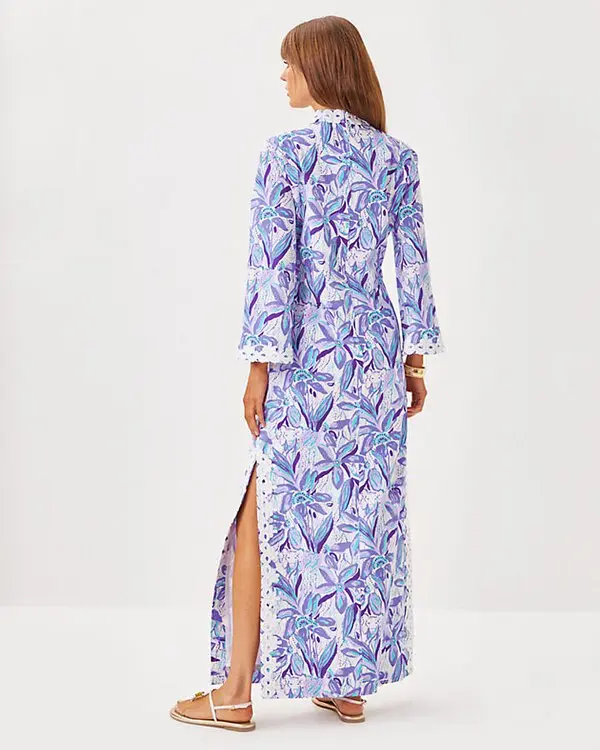 Lilly Pulitzer® Shealyn Stretch Maxi Caftan - Tropicalia Purple Elephant In The Bloom