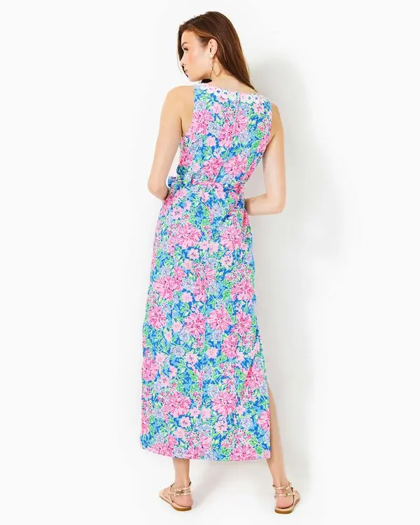 draper james maxi dress Reagan Denim Maxi Dress in Medium Wash | Color - Medium Wash / 6