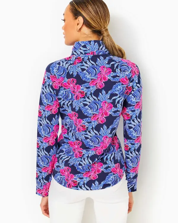 LILLY PULITZER Upf 50+ Skipper Popover - Low Tide Navy Its Ofishell
