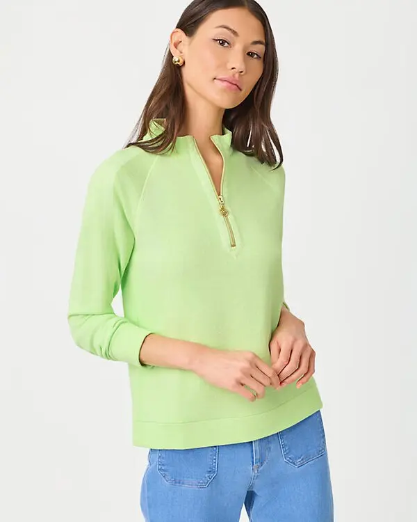 LILLY PULITZER Ashlee Half-zip Pullover - Pistachio Macaron