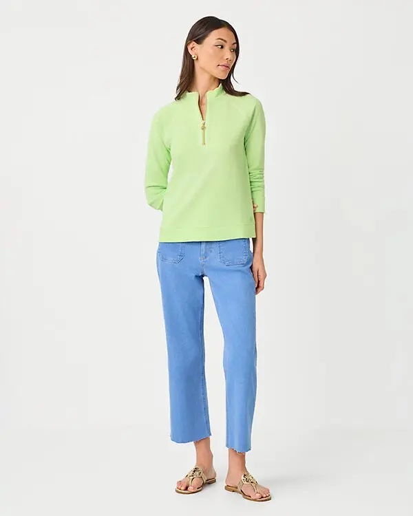 LILLY PULITZER Ashlee Half-zip Pullover - Pistachio Macaron