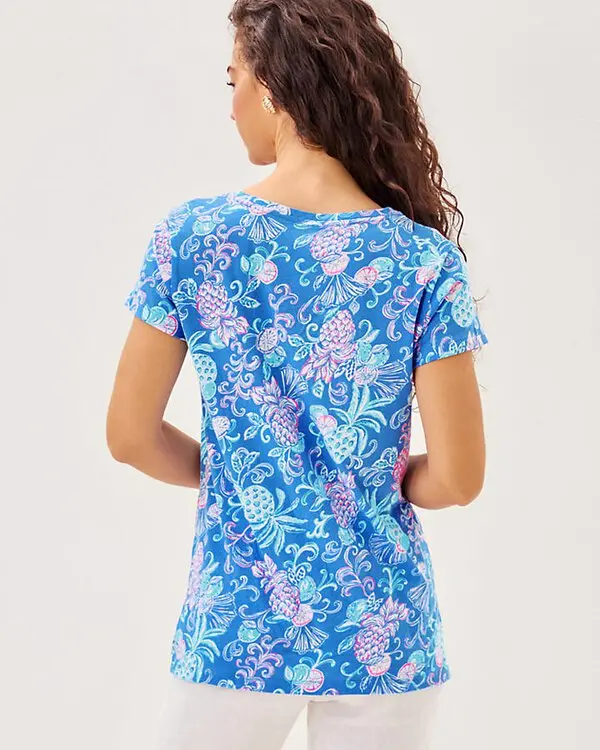Lilly Pulitzer® Meredith Tee - Sunwashed Blue Citrus Crush