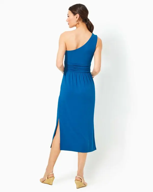 open lace back dress Lilly Pulitzer Dress NWT - Sondralee One Shoulder - Onyx main image 1