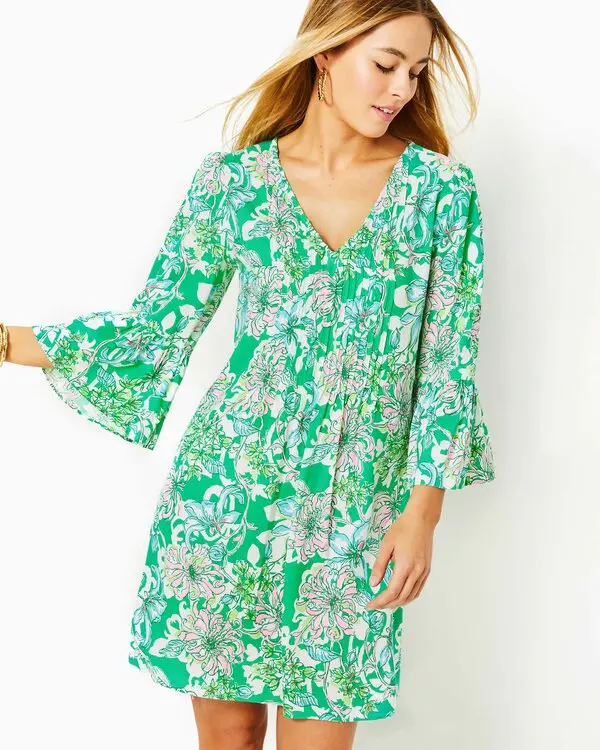 LILLY PULITZER Danika Tunic Dress - Spearmint Blossom Views