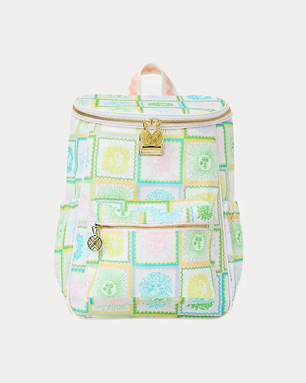 LILLY PULITZER Printed Backpack Cooler - Multi Sun Tiles