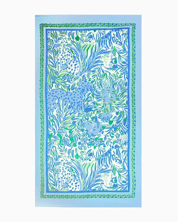 LILLY PULITZER Beach Towel - Hydra Blue Dandy Lions