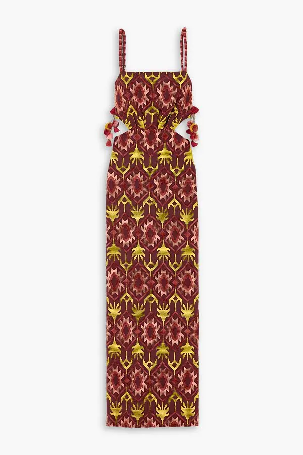 Johanna Ortiz Braided History Maxi Dress - Merlot