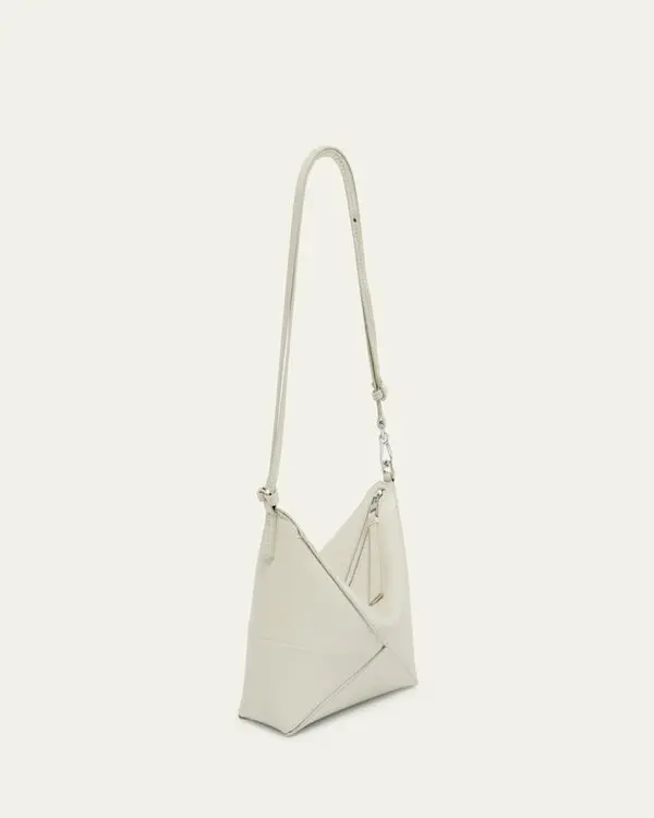 Loewe Puzzle Fold Leather Pouch Shoulder Bag - Sea Salt