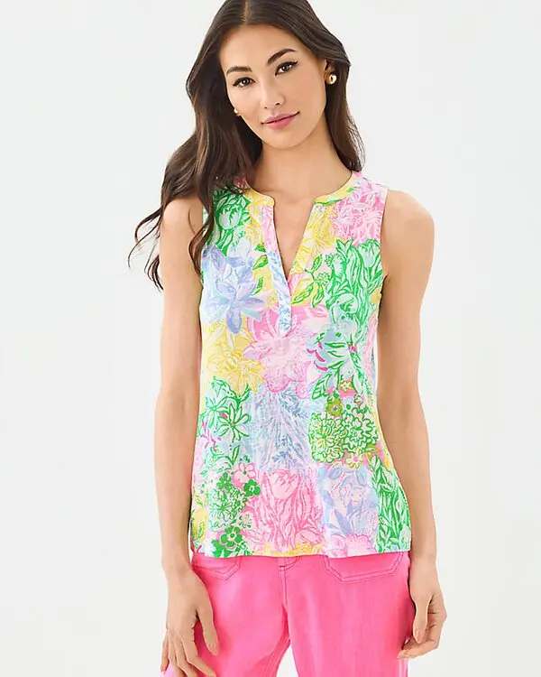 Lilly Pulitzer® Dev Top - Multi Bright Delight Patch