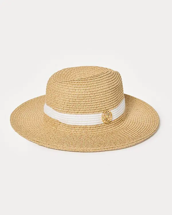 Lilly Pulitzer® Shade Seeker Straw Hat - Resort White