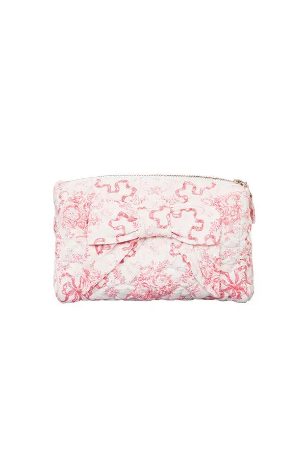 LoveShackFancy Octavia Quilted Cosmetic Bag
