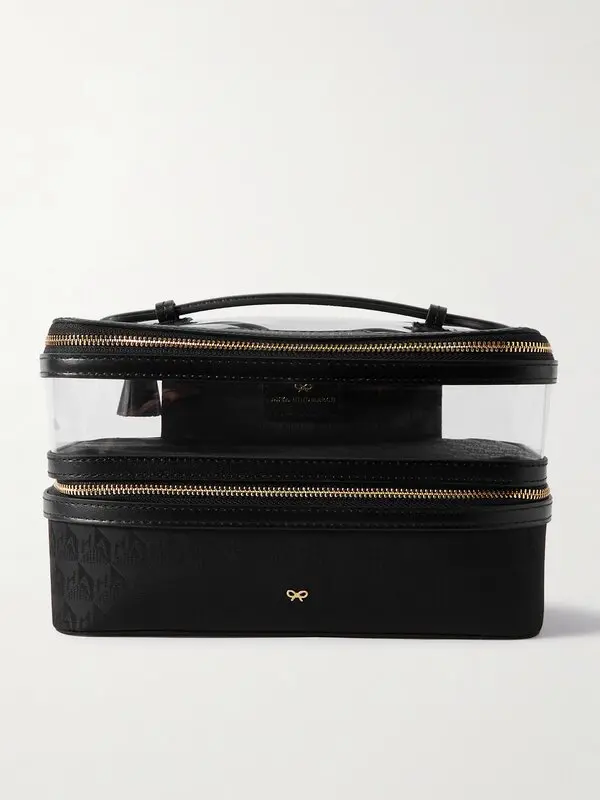 ANYA HINDMARCH Double Decker Cosmetics Case - Black
