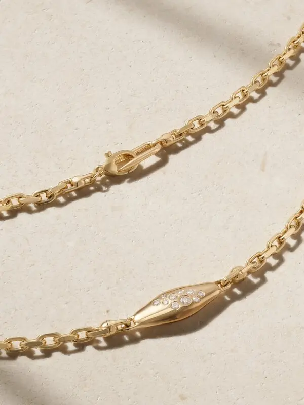 UNIFORM OBJECT Mini Vessel 18-karat Diamond Necklace