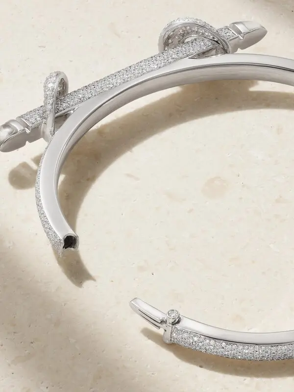 ANANYA Chakra Icon Diamond And Quartz Bangle - Gold