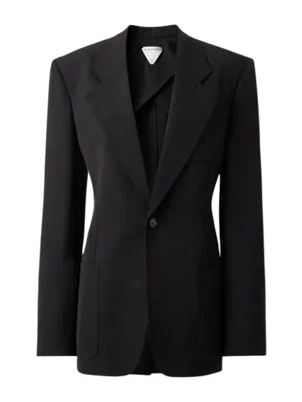 bottega veneta - Bottega Veneta Grain De Poudre Notched Lapel Blazer