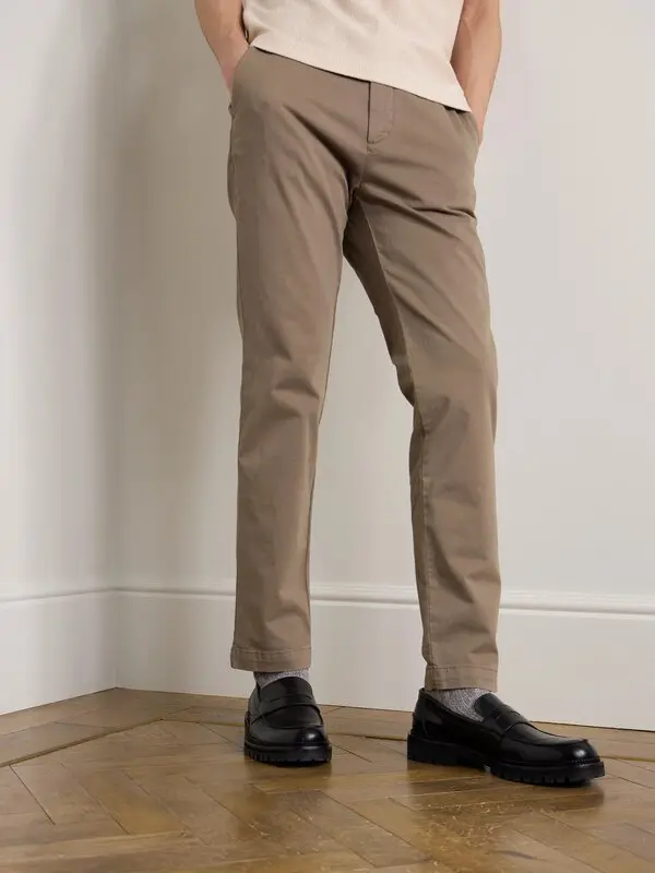 Mr P. Adam Straight-leg Twill Chinos
