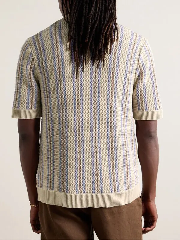 Nn07 Jackie 6636 Striped Organic Cotton Shirt