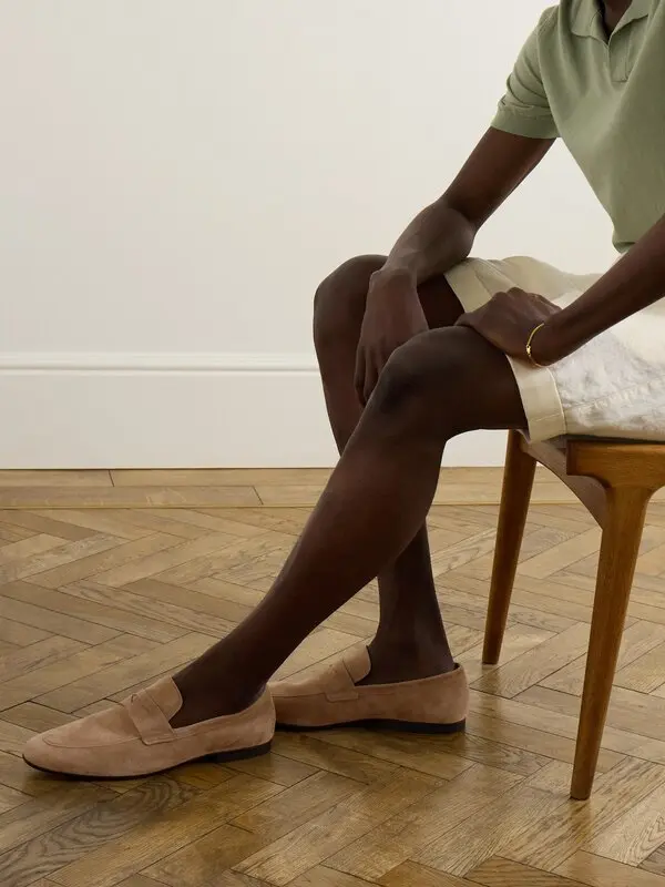 TOD'S Logo-debossed Penny Loafers