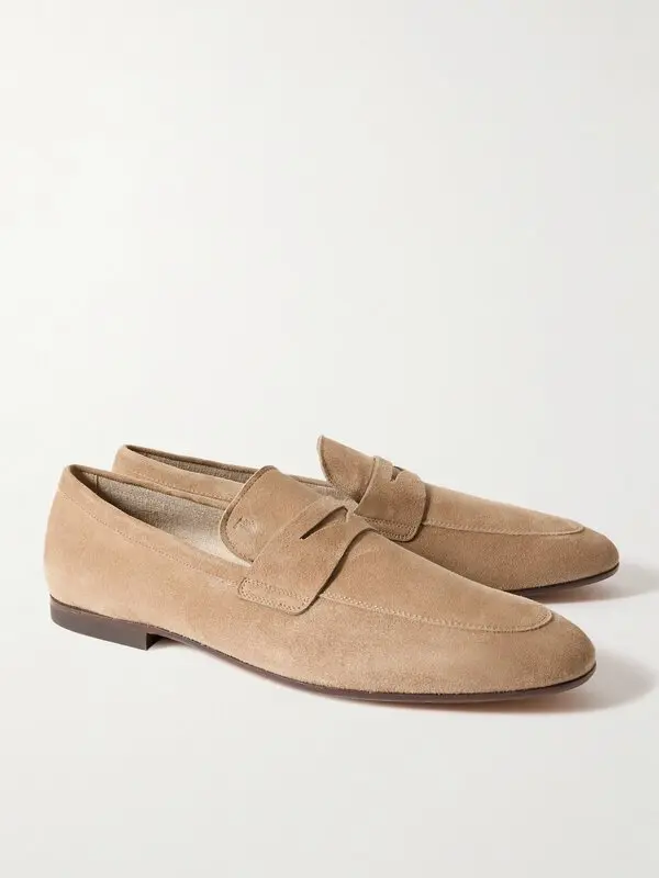 TOD'S Logo-debossed Penny Loafers