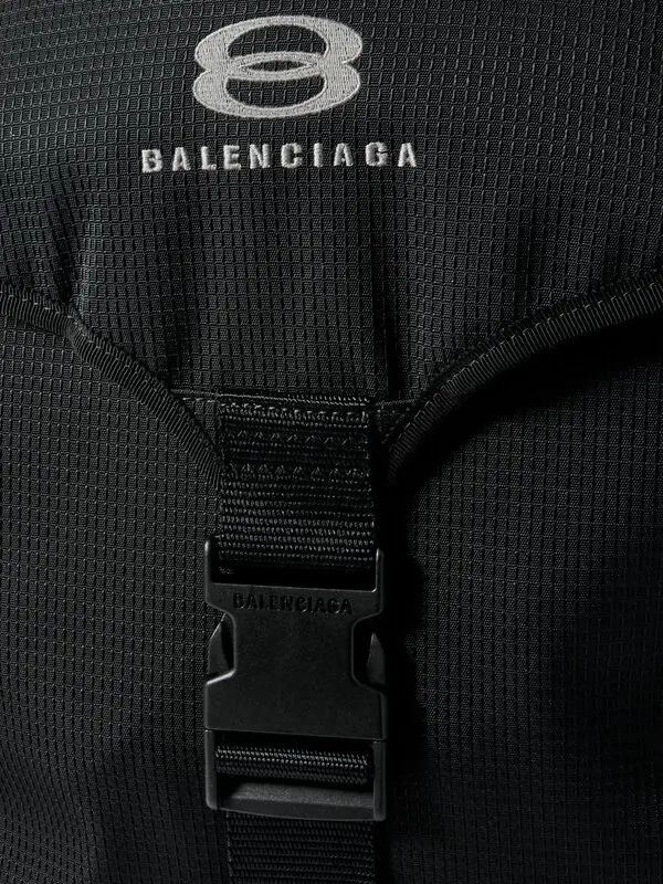 Balenciaga Logo-embroidered Ripstop Backpack