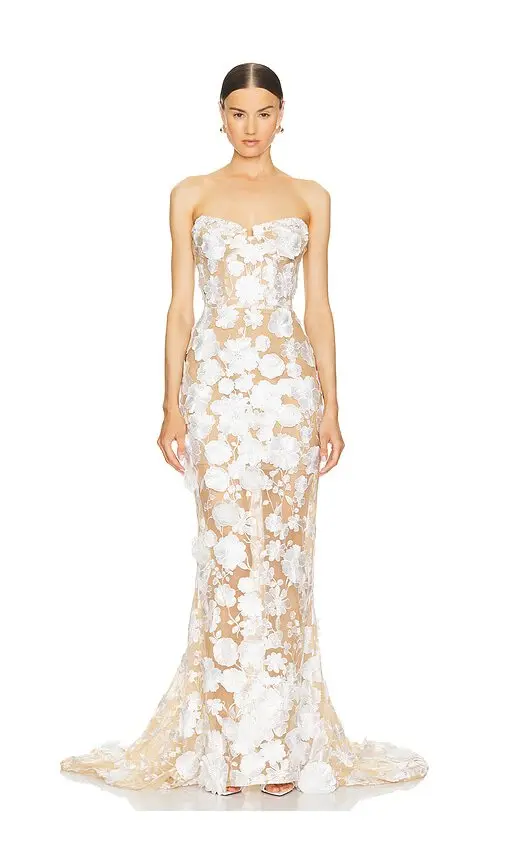 BRONX AND BRONCO Jasmine Bridal Gown - White
