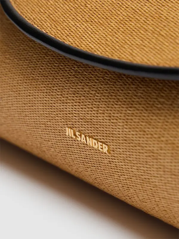 JIL SANDER Raffia Effect Shoulder Bag