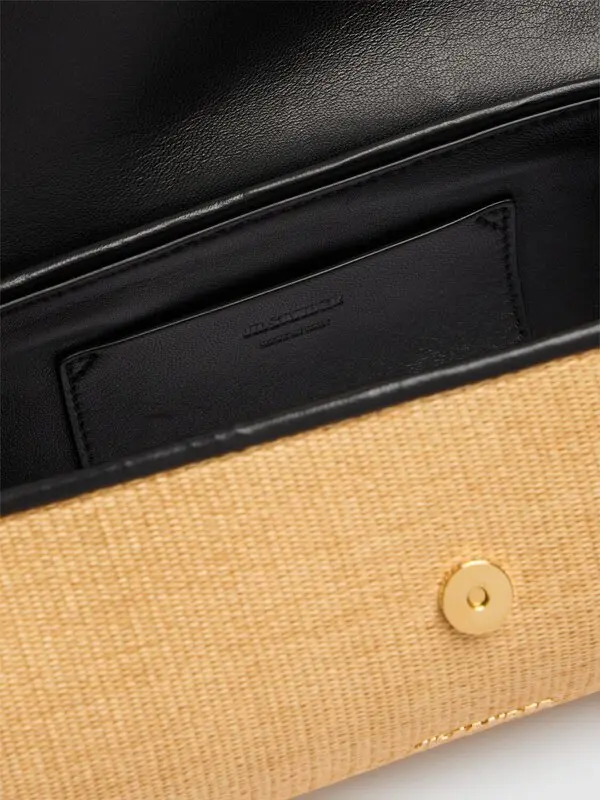 JIL SANDER Raffia Effect Shoulder Bag