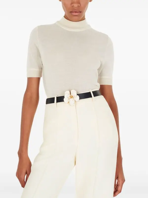 Adam Lippes Mock-neck Cashmere Top