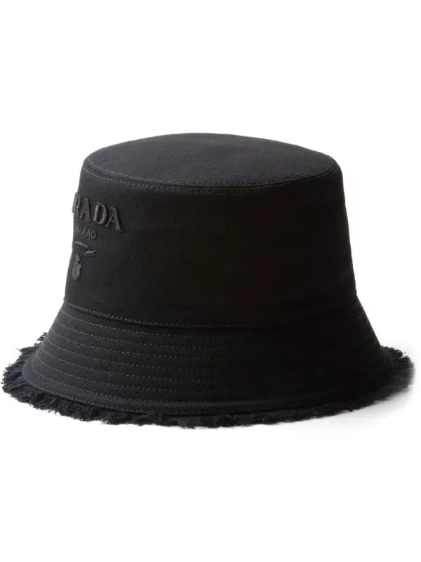 Prada Drill Bucket Hat - Black