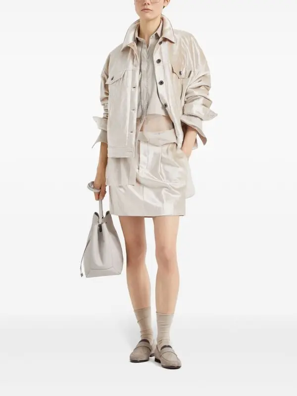 Brunello Cucinelli Tailored Miniskirt