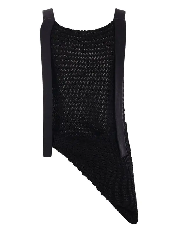 QUIRA Asymmetric Knitted Vest